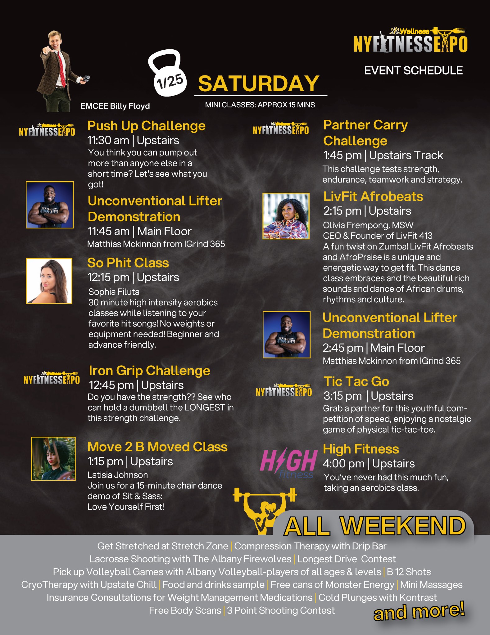 Schedule of Events – NY Fitness Expo